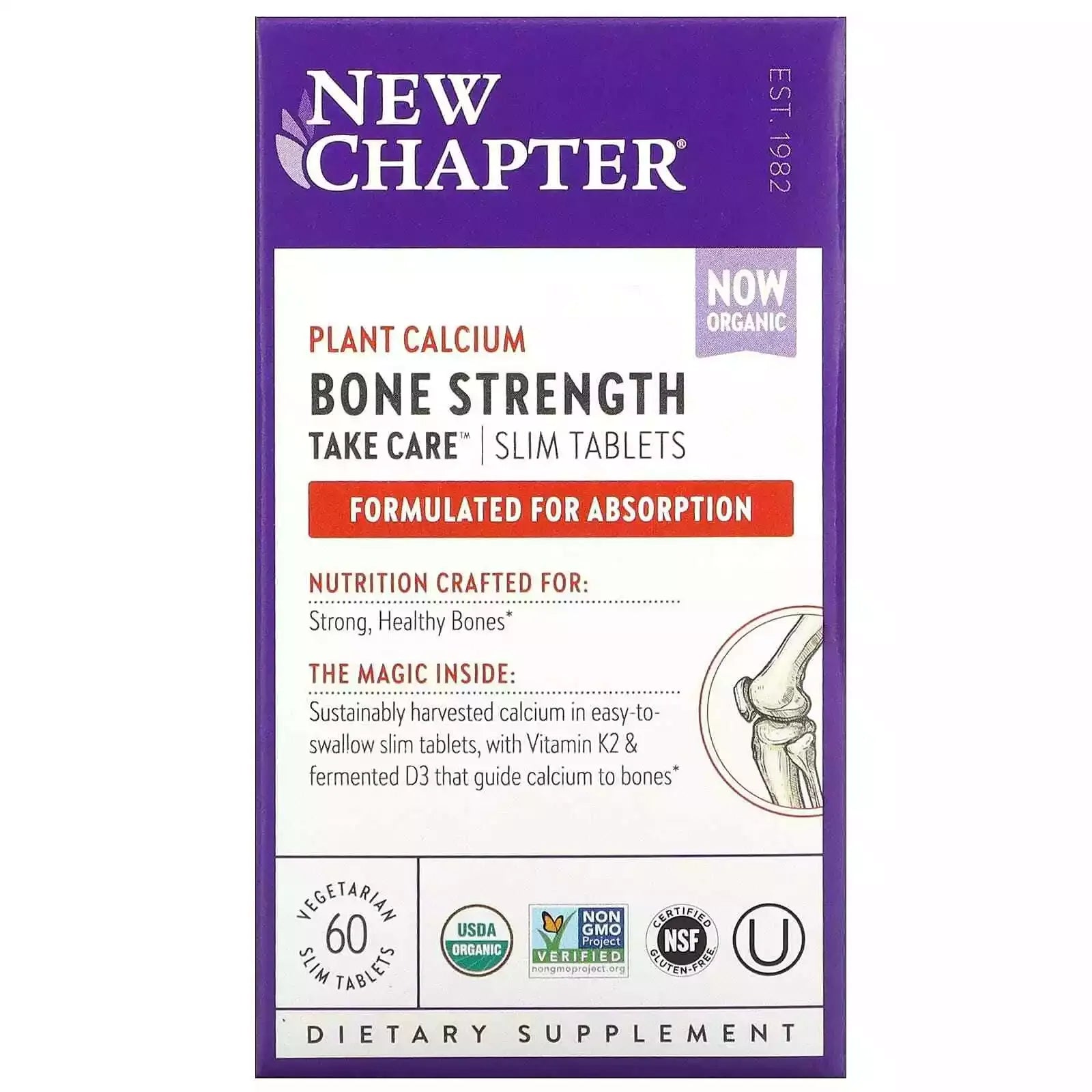 New Chapter Calcium Supplement - Bone Strength Organic Calcium with Ma ...